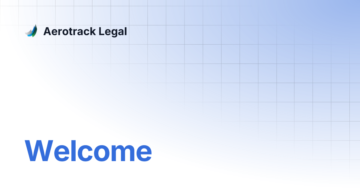 Welcome | Aerotrack Legal